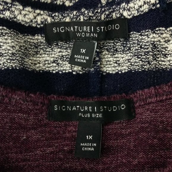 Signature Studio | Sweaters | Signature Studio Plus Size Sweater Bundle ...